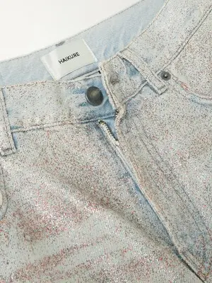 HAIKURE Bonnie Glam Glittered Straight-leg Jeans - Blue