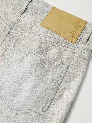 HAIKURE Bonnie Glam Glittered Straight-leg Jeans - Blue