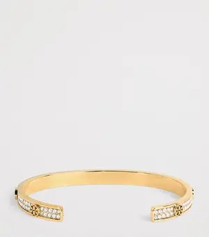 Tory Burch Icon Pavé Cuff Bracelet