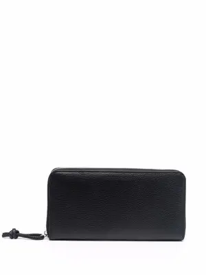Emporio Armani Leather Continental Wallet - Black