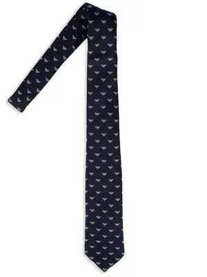 Emporio Armani Silk Neck Tie - Blue