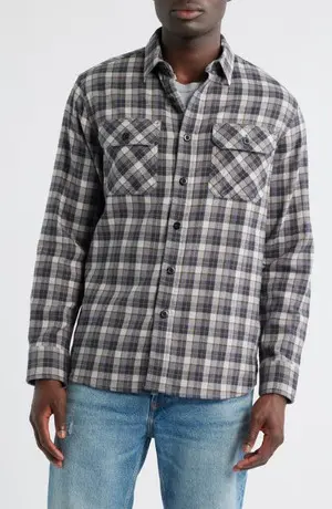 Pendleton Burnside Plaid Flannel Button-up Shirt - Grey Multi Plaid