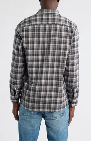 Pendleton Burnside Plaid Flannel Button-up Shirt - Grey Multi Plaid