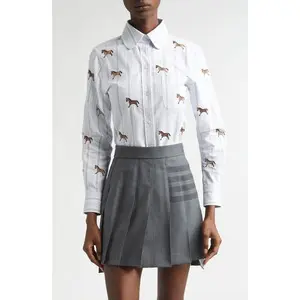 Thom Browne Spread Collar Shirts For Women