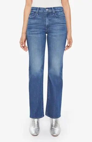 MOTHER Lil' Kick It High-waist Straight-leg Jeans - Which Is Witch