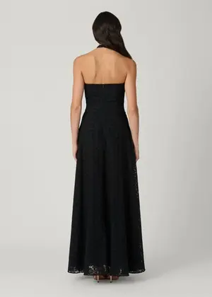 Shoshanna Floral Organza Halterneck Gown