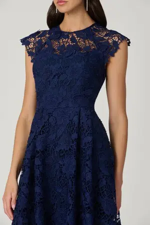 Shoshanna Floral Lace High-low Dress