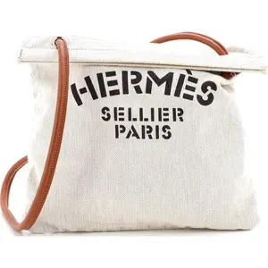 HERMES Aline Bag Toile Mm - Ecru