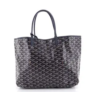 Goyard Saint Louis Tote Coated Canvas Pm - Blue
