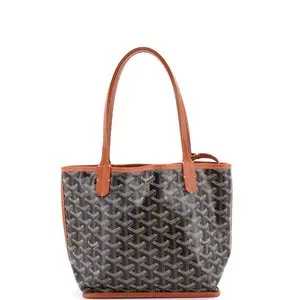 Goyard Anjou Reversible Tote Coated Canvas Mini - Brown