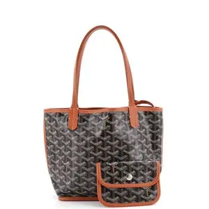 Goyard Anjou Reversible Tote Coated Canvas Mini - Brown