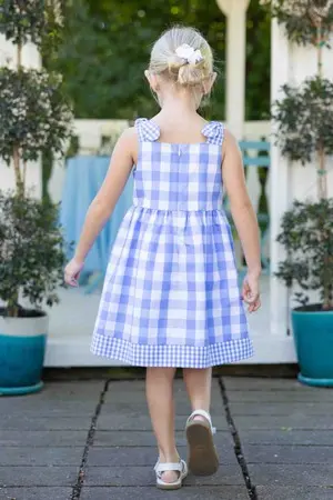 FLORENCE EISEMAN Gingham Dress With Cherry Appliqués