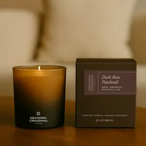 DEANDRA CRAIGMAN STUDIOS Dark Rose Patchouli Candle & Playlist