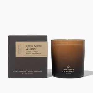DEANDRA CRAIGMAN STUDIOS Spiced Saffron & Citrine Candle & Playlist - Brown