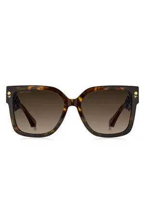 Etro 57mm Square Sunglasses - Havana/brown Sf