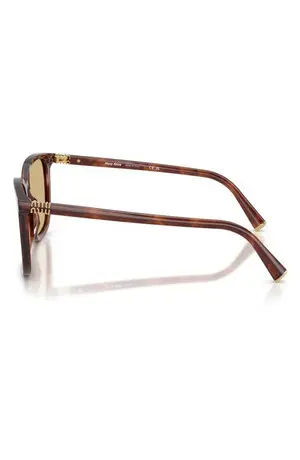 Miu Miu 53mm Square Sunglasses