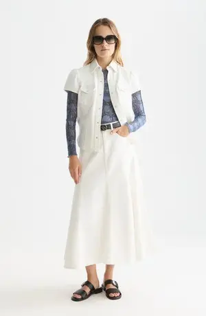 Scotch & Soda Nonstretch Denim Maxi Skirt