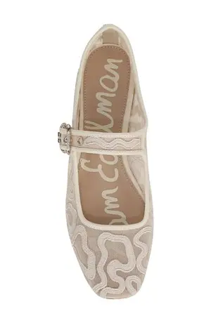 Sam Edelman Michaela Mary Jane Flat - Modern Ivory