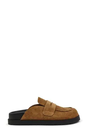 Steve Madden Toryn Loafer Mule - Chestnut Suede
