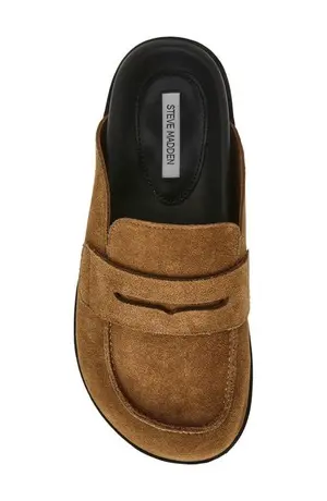 Steve Madden Toryn Loafer Mule - Chestnut Suede