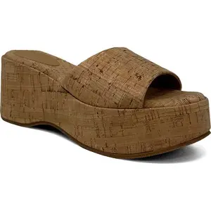 SHU SHOP Ivy Platform Slide Sandal - Cork