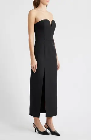 FREEMARKET Sweetheart Neck Strapless Dress