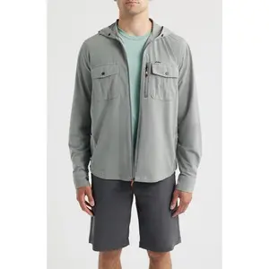 DARK SEAS Albright Uv Hooded Fishing Shirt - Grey