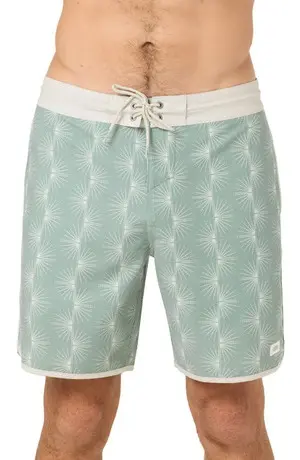 O'Neill Cruzer Stripe Scallop Board Shorts - Sage