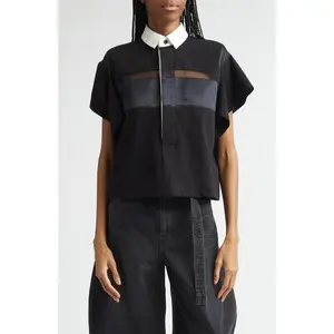 Sacai Cotton Jersey Pullover - Black