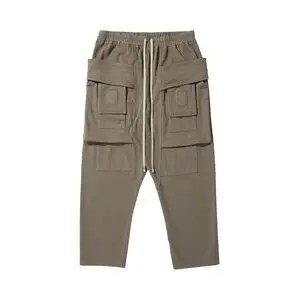 Rick Owens Crotch Cargo Cropped Drawstring Pants