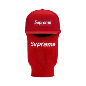 Supreme Box Logo New Era With Balaclava - Red