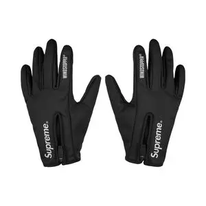 Supreme Windstopper Zip Gloves - Black