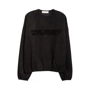 Fear Of God Suede Fleece Modern Crewneck Sweatshirt - Grey