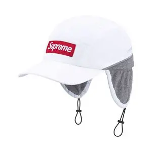Supreme Polartec Lined Packable Earflap Camp Cap - White
