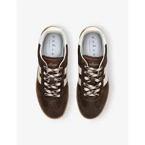 Hogan Suede Low Top Trainers - Dark Brown