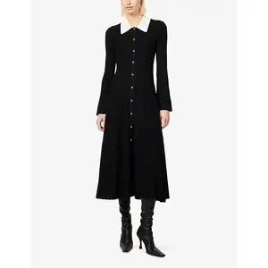 Simkhai Philippa Ribbed Knit Midi Dress