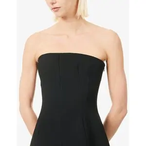 Alaïa Strapless Wool Midi Dress
