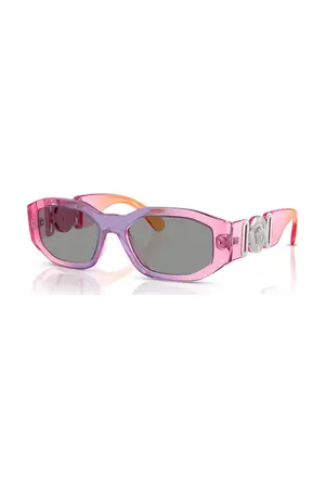 Versace Irregular Rimless Sunglasses - Pink