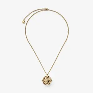 JIMMY CHOO Lace Sphere Pendant Necklace - Silver