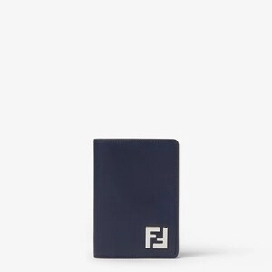 Fendi Ff Squared Card Holder - Blue