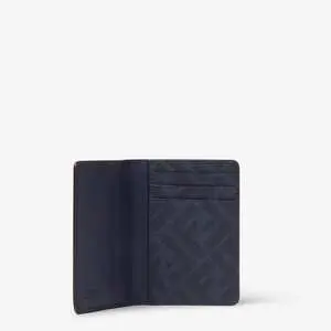 Fendi Ff Squared Card Holder - Blue