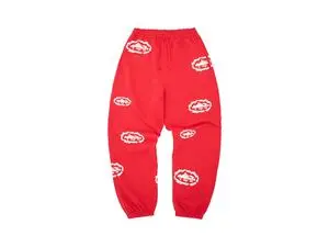 CORTEIZ X Denim Tears Island Wreath Sweatpant - Red
