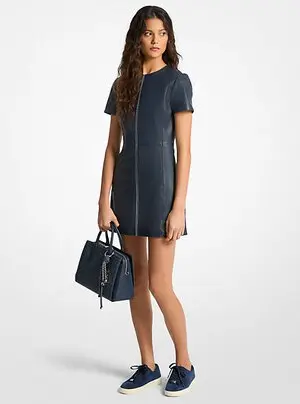 Michael Kors Leather Mini Dress