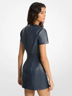 Michael Kors Leather Mini Dress