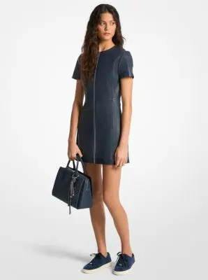 Michael Kors Leather Mini Dress