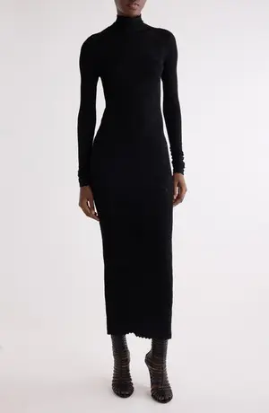 Givenchy Long Sleeve Open Back Sweater Dress