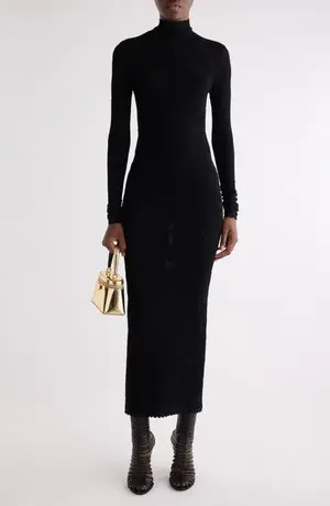 Givenchy Long Sleeve Open Back Sweater Dress