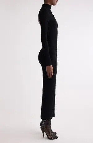 Givenchy Long Sleeve Open Back Sweater Dress