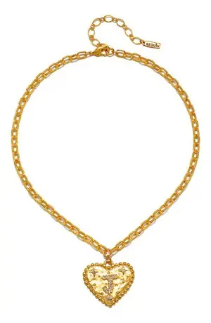 Sequin The Celeste Initial Pendant Necklace - Gold - J