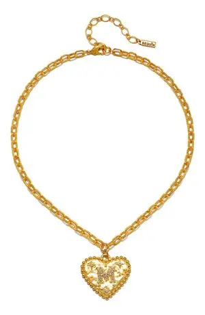 Sequin The Celeste Initial Pendant Necklace - Gold - M